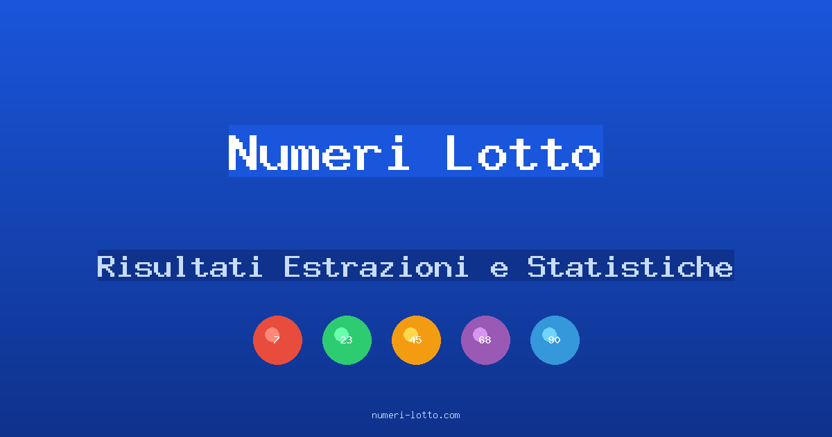 Numeri Lotto Oggi | Diretta, Ritardatari e Frequenti